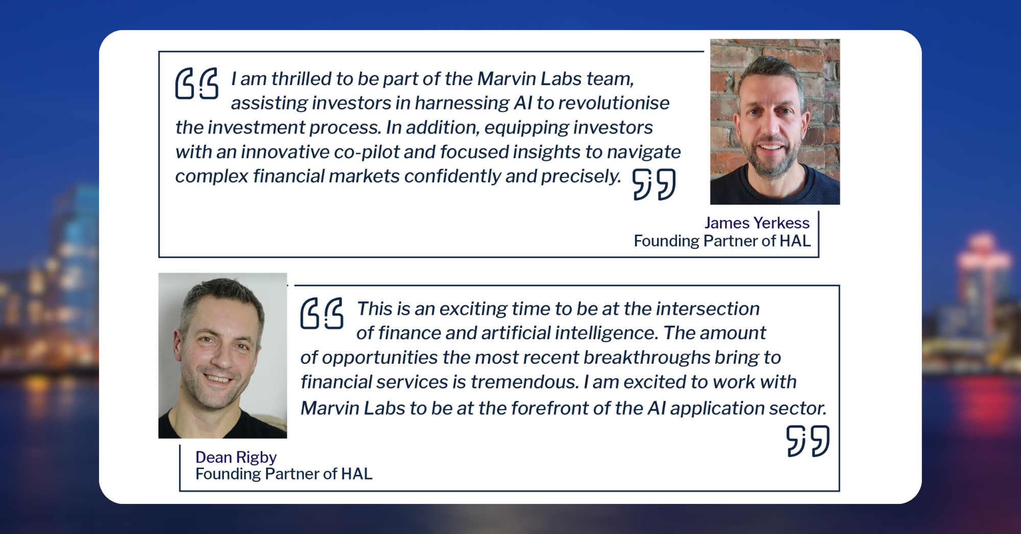 Marvin Labs Appoints James Yerkess and Dean Rigby as Advisors | Marvin Labs